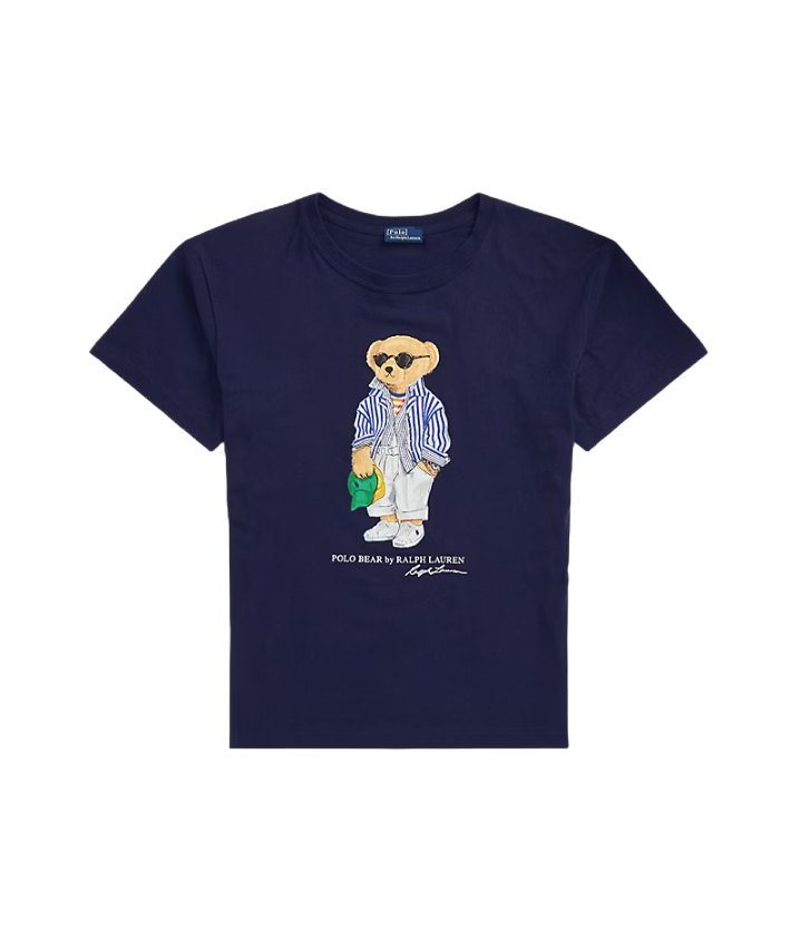 Maglietta Polo Bear in jersey di cotone Donna 211959112001 Polo Ralph ...